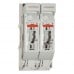 DC Fused Disconnect 2-pole NH00 or NH000 size, M8 fixings, 160A DC max