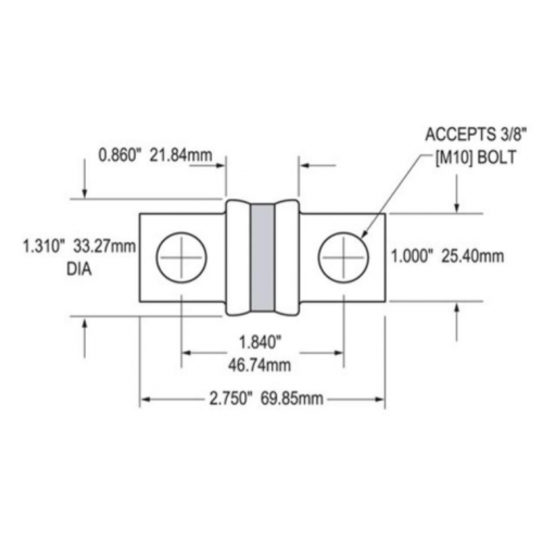 Blue Sea Class T A3T fuse 300A 125VDC